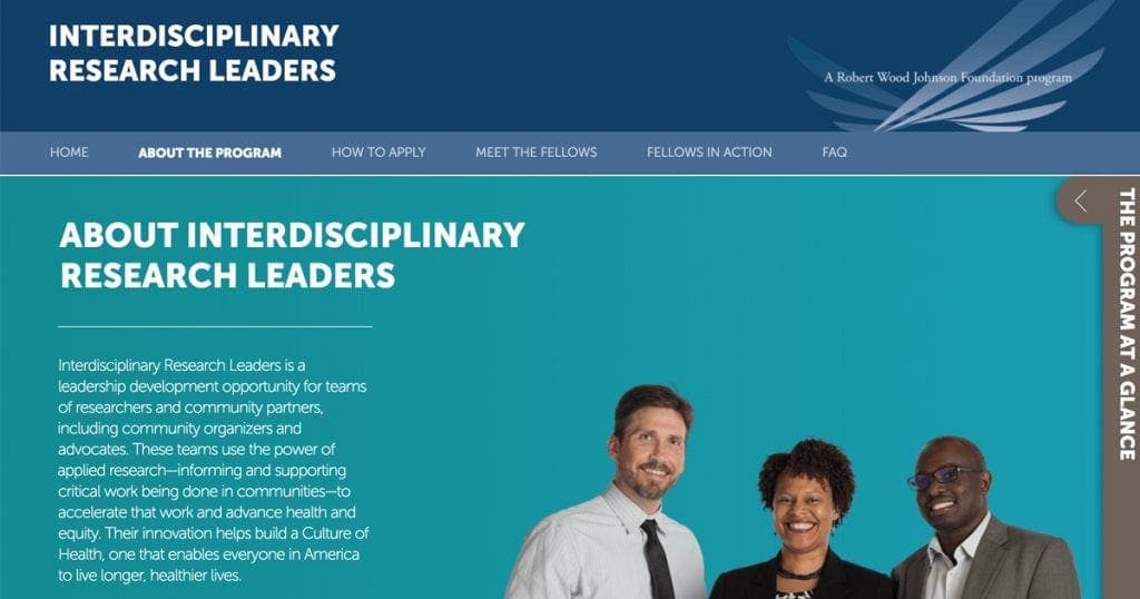 irl-about - Interdisciplinary Research Leaders